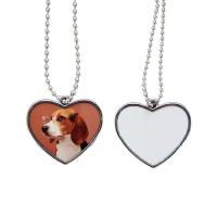 China Sublimation Custom Logo Pet Dog Tags Zinc Alloy Blank Sublimation Double Sided Dog Tag for sale