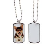 China Sublimation Custom Logo Pet Dog Tags Zinc Alloy Blank Sublimation Double Sided Dog Tag for sale