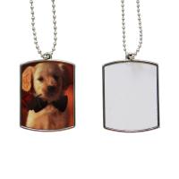 China Sublimation Custom Logo Pet Dog Tags Zinc Alloy Blank Sublimation Double Sided Dog Tag for sale