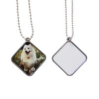China Sublimation Custom Logo Pet Dog Tags Zinc Alloy Blank Sublimation Double Sided Dog Tag for sale