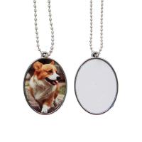 China Sublimation Custom Logo Pet Dog Tags Zinc Alloy Blank Sublimation Double Sided Dog Tag for sale