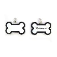 China Sublimation Daog tag Blanks Custom Printing Color Edge Bone Shape Pet Id Tag Sublimation Blank Dog Tags for sale