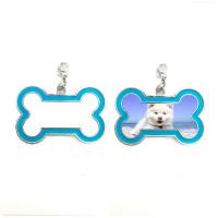 China Sublimation Daog tag Blanks Custom Printing Color Edge Bone Shape Pet Id Tag Sublimation Blank Dog Tags for sale