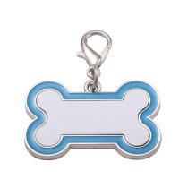 China Sublimation Daog tag Blanks Custom Printing Color Edge Bone Shape Pet Id Tag Sublimation Blank Dog Tags for sale