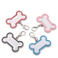 China Sublimation Daog tag Blanks Custom Printing Color Edge Bone Shape Pet Id Tag Sublimation Blank Dog Tags for sale