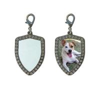 China Personalized Metal Dog Tag With Diamonds Diy Custom Dog Tags For Pets for sale