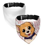 China Customizable Sublimation Pet Blanks Sublimation Pet Bandana With Different Sizes for sale