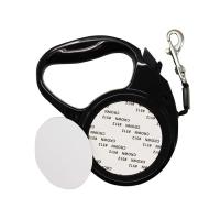 China DIY Automatic Strong Retractable Sublimation Dog Leash Custom Photo Printing Dog Pet Leash for sale