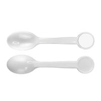 China Personalized Blank Sublimation Spoon Printable Children's White Kids Plastic Spoon for sale