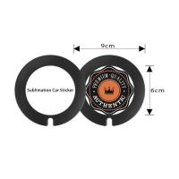 China Diy Creative Blank Plastic Sublimation Car Sticker Sublimation Plastic Car Tax Disc Card Holder for sale