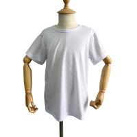 China Heat Transfer Printing Polyester Sublimation T Shirt Blanks White Short Sleeve 200g for sale