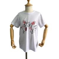 China Heat Transfer Printing Polyester Sublimation T Shirt Blanks White Short Sleeve 200g for sale