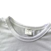 China Heat Transfer Printing Polyester Sublimation T Shirt Blanks White Short Sleeve 200g for sale