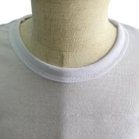 China Heat Transfer Printing Polyester Sublimation T Shirt Blanks White Short Sleeve 200g for sale