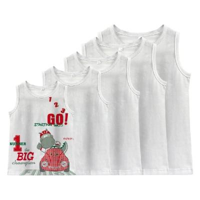 China Custom Polyester White Sublimation Vest For Kids And Adult OEM / ODM Available for sale