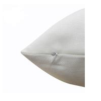 China White Polyester Linen Sublimation Pillow Covers With Zipper Sublimation Pillow Case Blanks for sale