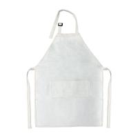 China Printable Blank White Adjustable Linen Sublimation Aprons With Pockets For Adult And Kids Custom Chef Apron for sale