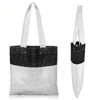 China Custom Sublimation Linen Tote Bag Halloween Trick Or Treat Gift Bag Sublimation Blank Tote Bags for sale