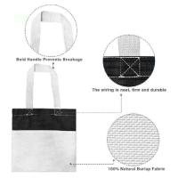 China Custom Sublimation Linen Tote Bag Halloween Trick Or Treat Gift Bag Sublimation Blank Tote Bags for sale