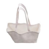 China Linen Sublimation Tote Bag Blanks Customized Printing Large Shopping Bags Sublimation Tote Bags for sale