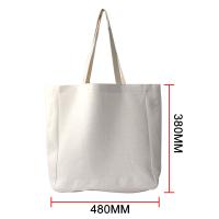 China Practical Sublimation Tote Bag Large Capacity Personalized Blank White Linen Sublimation Shopping Bags for sale