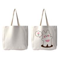 China Practical Sublimation Tote Bag Large Capacity Personalized Blank White Linen Sublimation Shopping Bags for sale