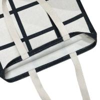 China Personalized DIY Sublimation Blank Linen Polyester 9 Panel Photo Tote Bag Shopping Bags 40*40cm Reusable Bag for sale