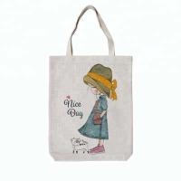 China Different Sizes Of Simple Linen Blank Tote Bags For Sublimation Printing for sale