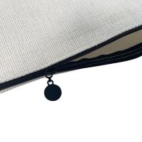 China Portable Blank Sublimation Cosmetic Bag Custom Printing Linen Sublimation Makeup Bag With Zipper Wristlet Makeup Bag for sale