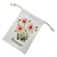 China Sublimation Santa Sacks Blanks Custom Printed Logo Dust Proof Storage Bags Linen Drawstring Sublimation Christmas Gift Bag for sale