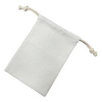 China Sublimation Santa Sacks Blanks Custom Printed Logo Dust Proof Storage Bags Linen Drawstring Sublimation Christmas Gift Bag for sale