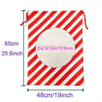 China DIY Personalised Santa Sack Sublimation Drawstring Christmas Gift Bags for sale
