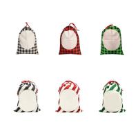 China DIY Personalised Santa Sack Sublimation Drawstring Christmas Gift Bags for sale