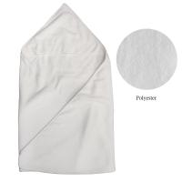 China Sublimation Swaddle Blanket Polyester Towel Blankets Custom Print Milestone Blank Sublimation Baby Blanket With Hat for sale
