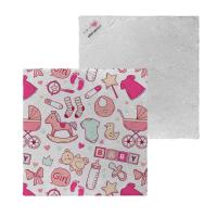 China Sublimation Swaddle Blanket Polyester Towel Blankets Custom Print Milestone Blank Sublimation Baby Blanket With Hat for sale