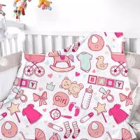 China Sublimation Swaddle Blanket Polyester Towel Blankets Custom Print Milestone Blank Sublimation Baby Blanket With Hat for sale
