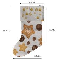 China Custom Blank White Linen Sublimation Christmas Stockings for sale