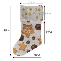 China Custom Blank White Linen Sublimation Christmas Stockings for sale