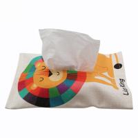 China Custom Sublimation Blank Linen Tissue Box Photo Printing Tissue Bag Case Eco-Friendly for sale