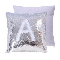 China Custom Printing Logo Blank Flippy Sublimation Sequin Pillow Reversible Sequin Sublimation Cushion Cover for sale