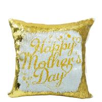 China Custom Printing Logo Blank Flippy Sublimation Sequin Pillow Reversible Sequin Sublimation Cushion Cover for sale
