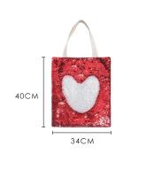 China Customizable DIY Sublimation Blanks Magic Reversible Sequin Tote Bag 40*34cm for sale