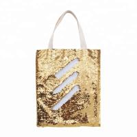 China Customizable DIY Sublimation Blanks Magic Reversible Sequin Tote Bag 40*34cm for sale