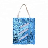 China Customizable DIY Sublimation Blanks Magic Reversible Sequin Tote Bag 40*34cm for sale