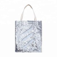 China Customizable DIY Sublimation Blanks Magic Reversible Sequin Tote Bag 40*34cm for sale