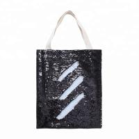 China Customizable DIY Sublimation Blanks Magic Reversible Sequin Tote Bag 40*34cm for sale