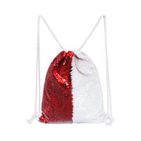China Sublimation Printing Mermaid Sequin Reversible Backpack Sublimation Drawstring Bags Blanks for sale