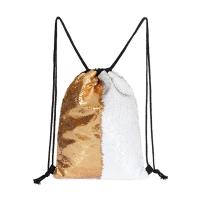 China Sublimation Printing Mermaid Sequin Reversible Backpack Sublimation Drawstring Bags Blanks for sale