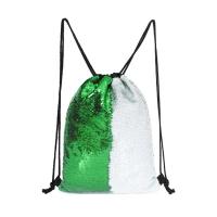 China Sublimation Printing Mermaid Sequin Reversible Backpack Sublimation Drawstring Bags Blanks for sale