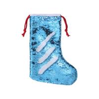 China OEM Custom Sublimation Sequin Christmas Stocking Blanks Sublimation Christmas Decorations for sale